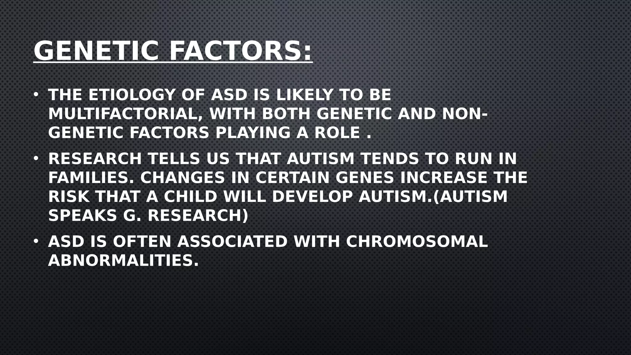 Autism spectrum Disorder | PDF