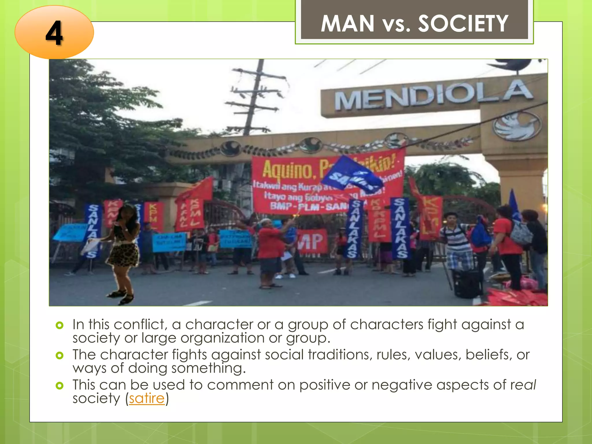 Types of Literary Conflict | PPTX