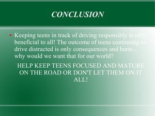 TEENS AND DISTRACTED DRIVING | ODP | Parenting Teens | Parenting