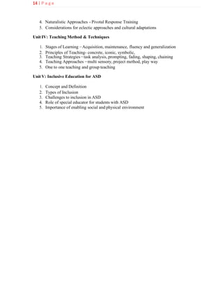 AUTISM SPECTRUM DISORDERS : ITS ETIOLOGY & EARLY INTERVENTIONS ...