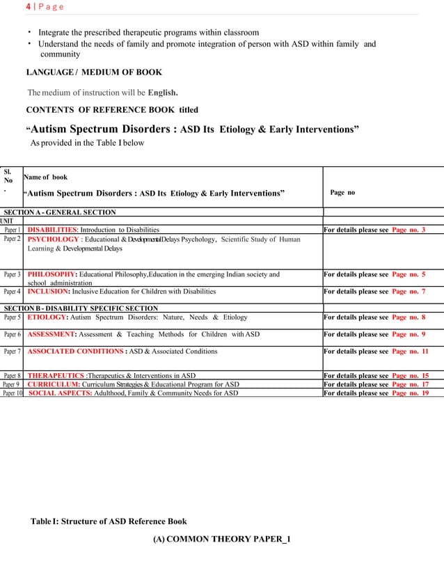AUTISM SPECTRUM DISORDERS : ITS ETIOLOGY & EARLY INTERVENTIONS” Chapters Invited ASD | PDF