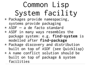 Loading Multiple Versions of an ASDF System in the Same Lisp Image | PPT