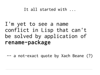 Loading Multiple Versions of an ASDF System in the Same Lisp Image | PPT