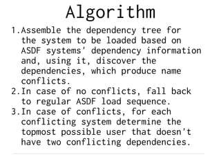 Loading Multiple Versions of an ASDF System in the Same Lisp Image | PPT