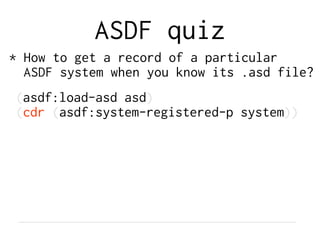 Loading Multiple Versions of an ASDF System in the Same Lisp Image | PPT