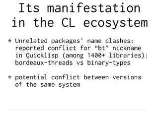 Loading Multiple Versions of an ASDF System in the Same Lisp Image | PDF