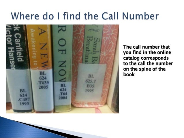 How to Read A Call Number
