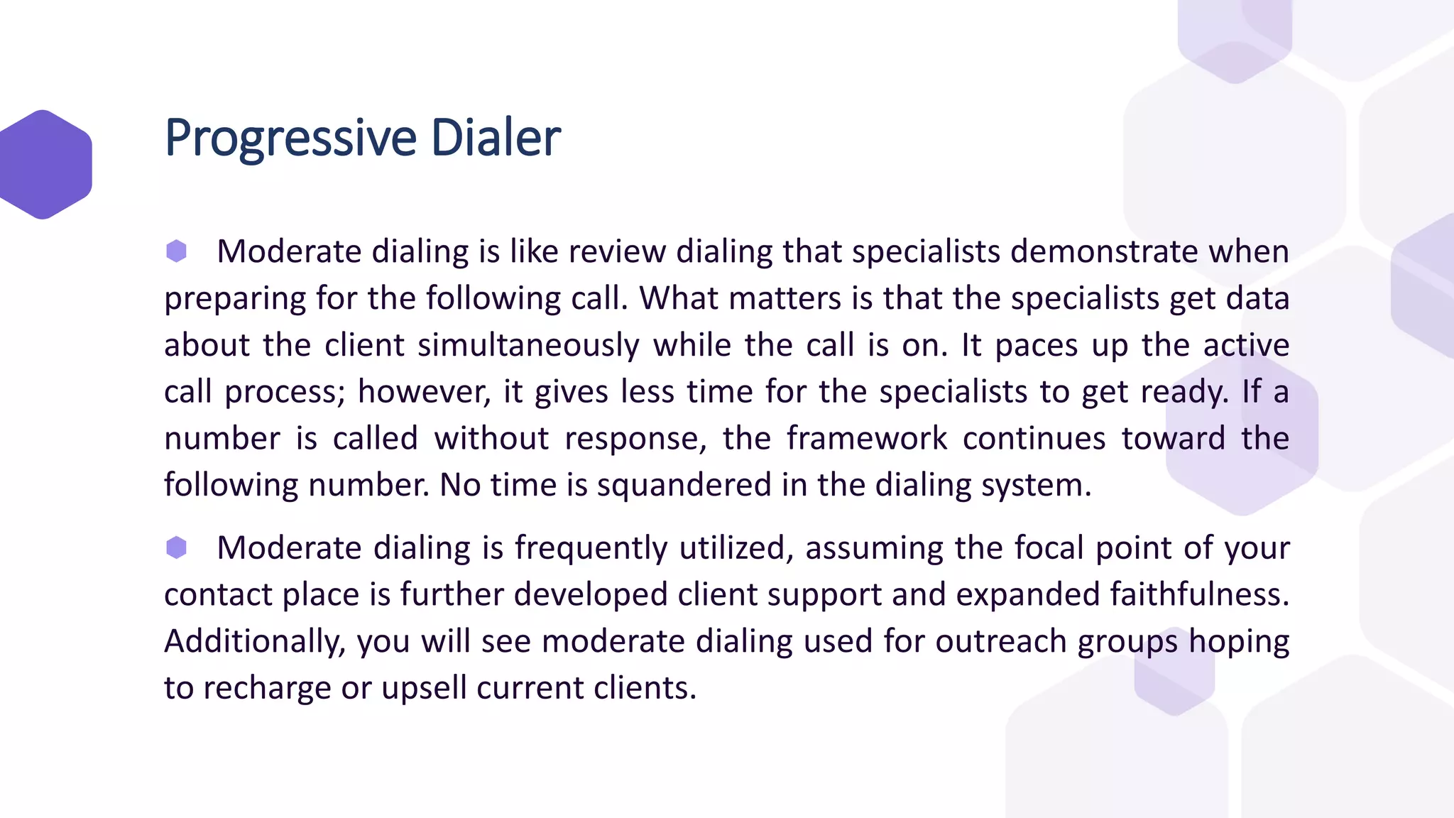 Types Of Dialers Used in Call Centers In 2023 | PPTX | Phone Services | Home Utilities
