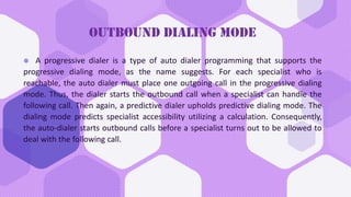 ASDialer | Differences between Predictive and Progressive Dialers In 2023 | PPTX