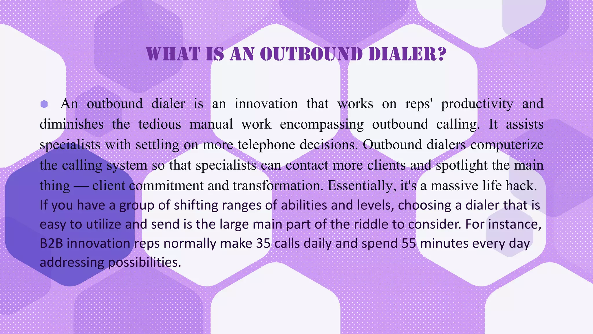 ASDialer | Exploring the Benefits of Outbound Dialers In 2023 | PPT