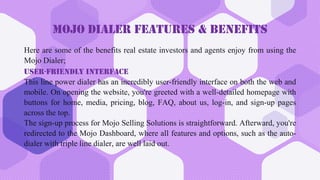 ASDialer | The Ultimate Guide to Mojo Dialer In 2023 | PPTX