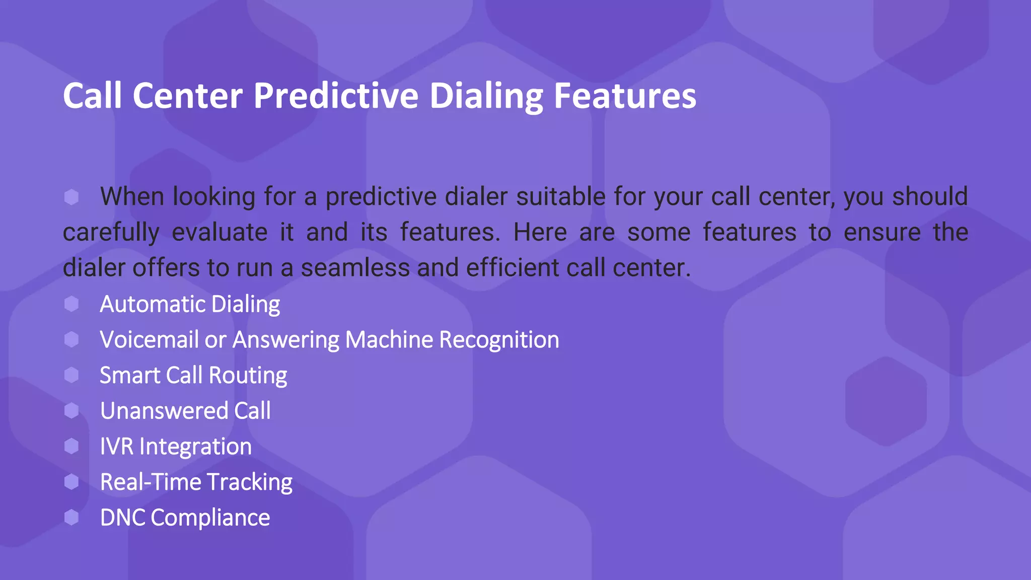 A Complete Guide on Call Center Predictive Dialer | PPT