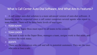 A Comprehensive Guide on Auto Dialer Software In 2023 | PPT