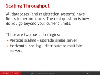 Distributing Data The Aerospike Way | PPT