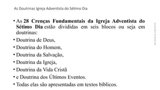 As Doutrinas Igreja Adventista do Sétimo Dia.pptx
