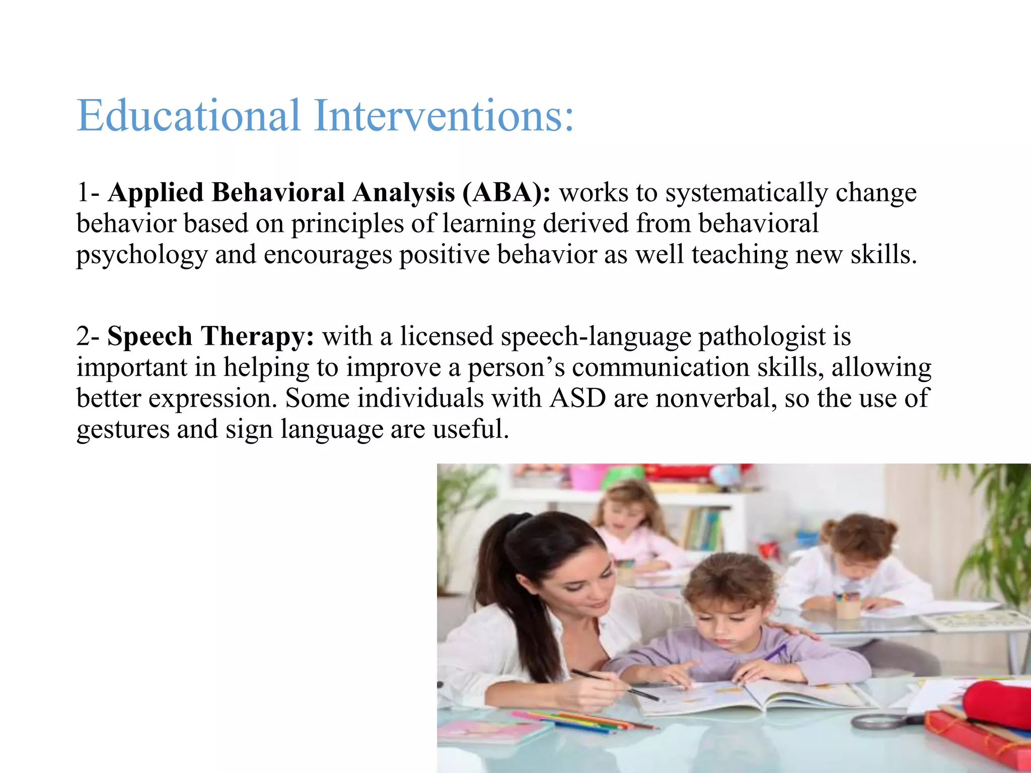 Autism Spectrum Disorder (ASD) Presentation | PPTX