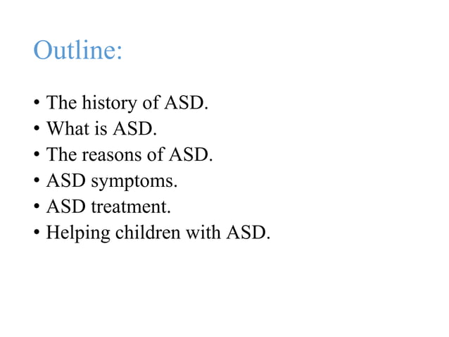 Autism Spectrum Disorder (ASD) Presentation | PPTX | Pregnancy ...