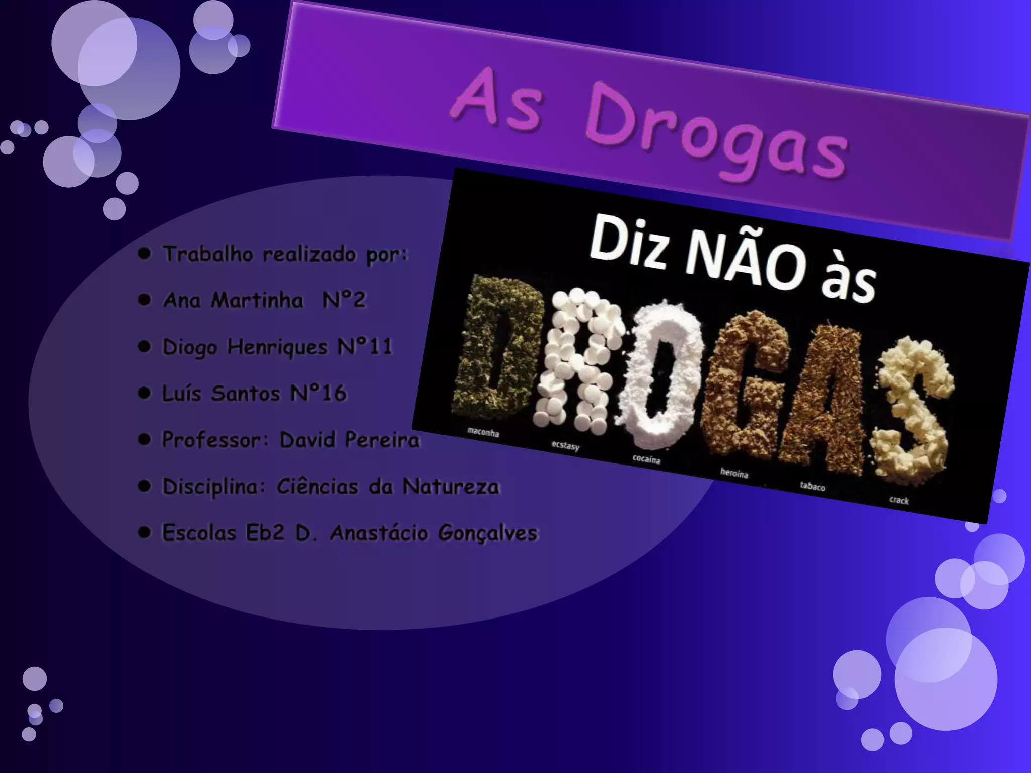 As drogas | PPT