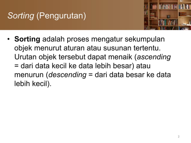 Asd sesi sorting part1 | PPT