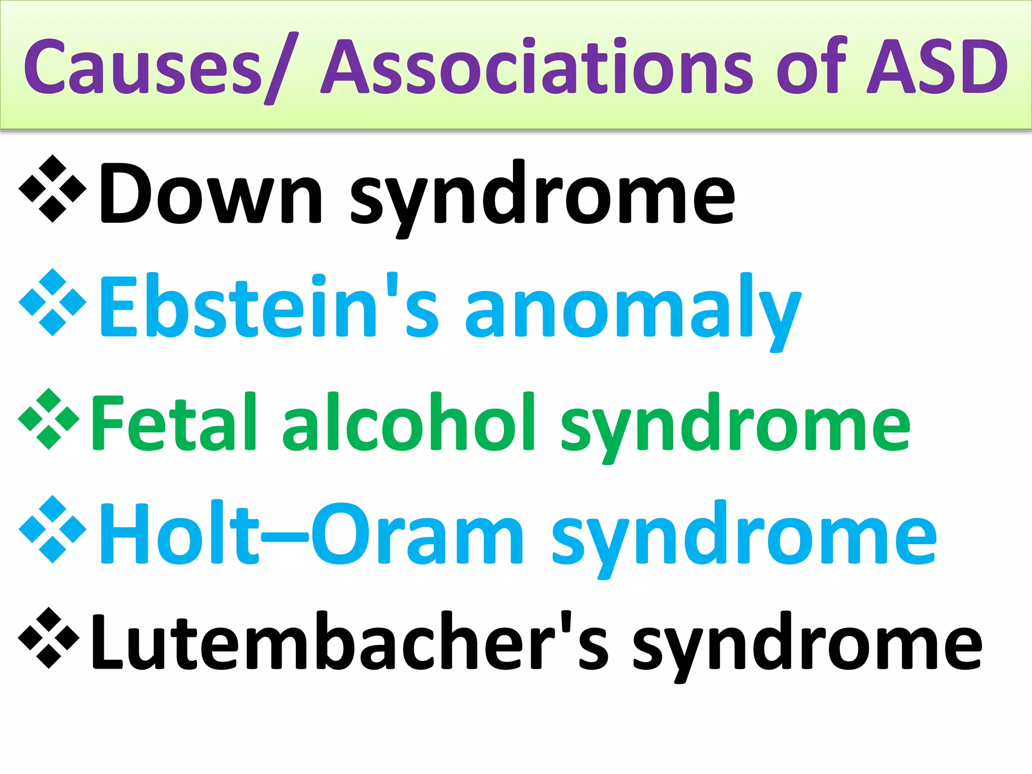 An approach to a patient with Atrial septal defect (ASD) | PPSX