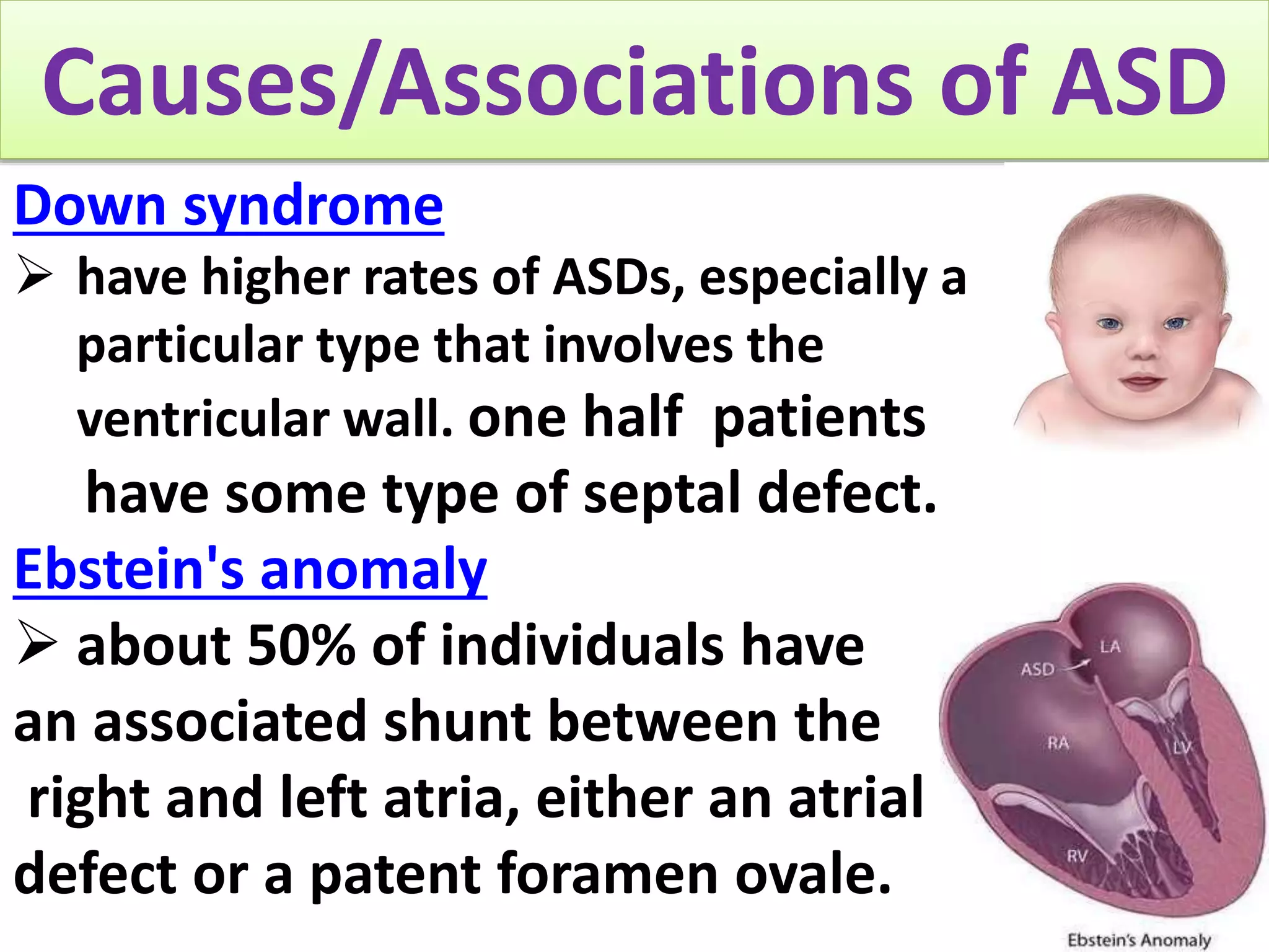 An approach to a patient with Atrial septal defect (ASD) | PPSX