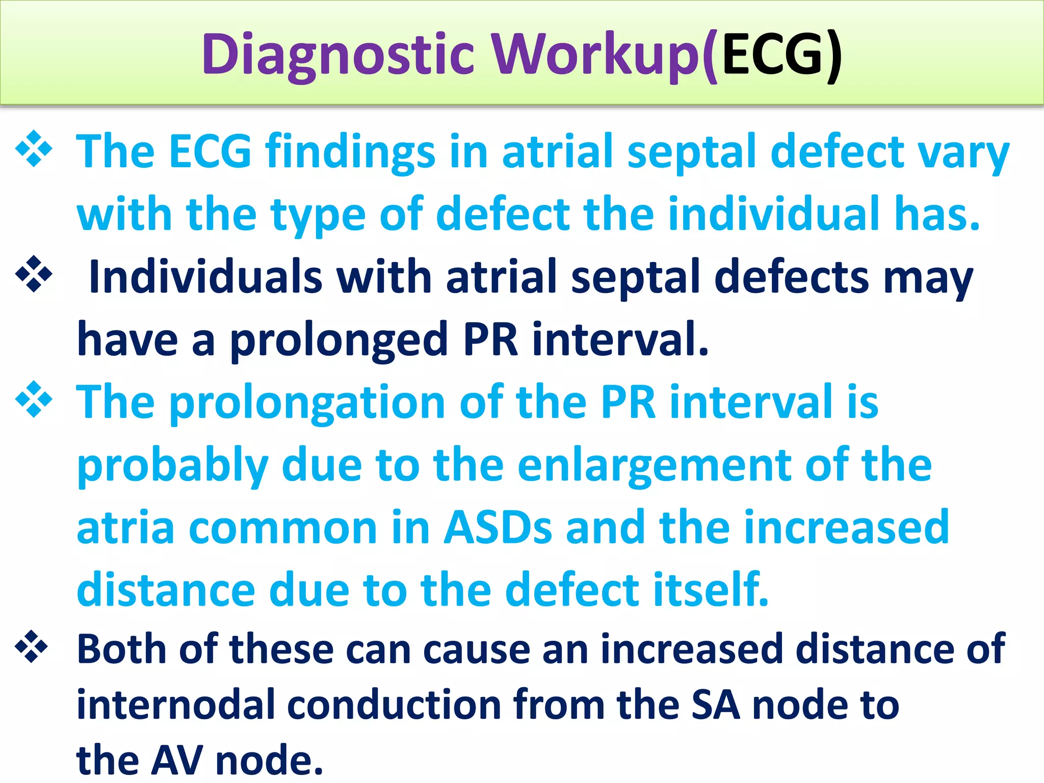 An approach to a patient with Atrial septal defect (ASD) | PPSX