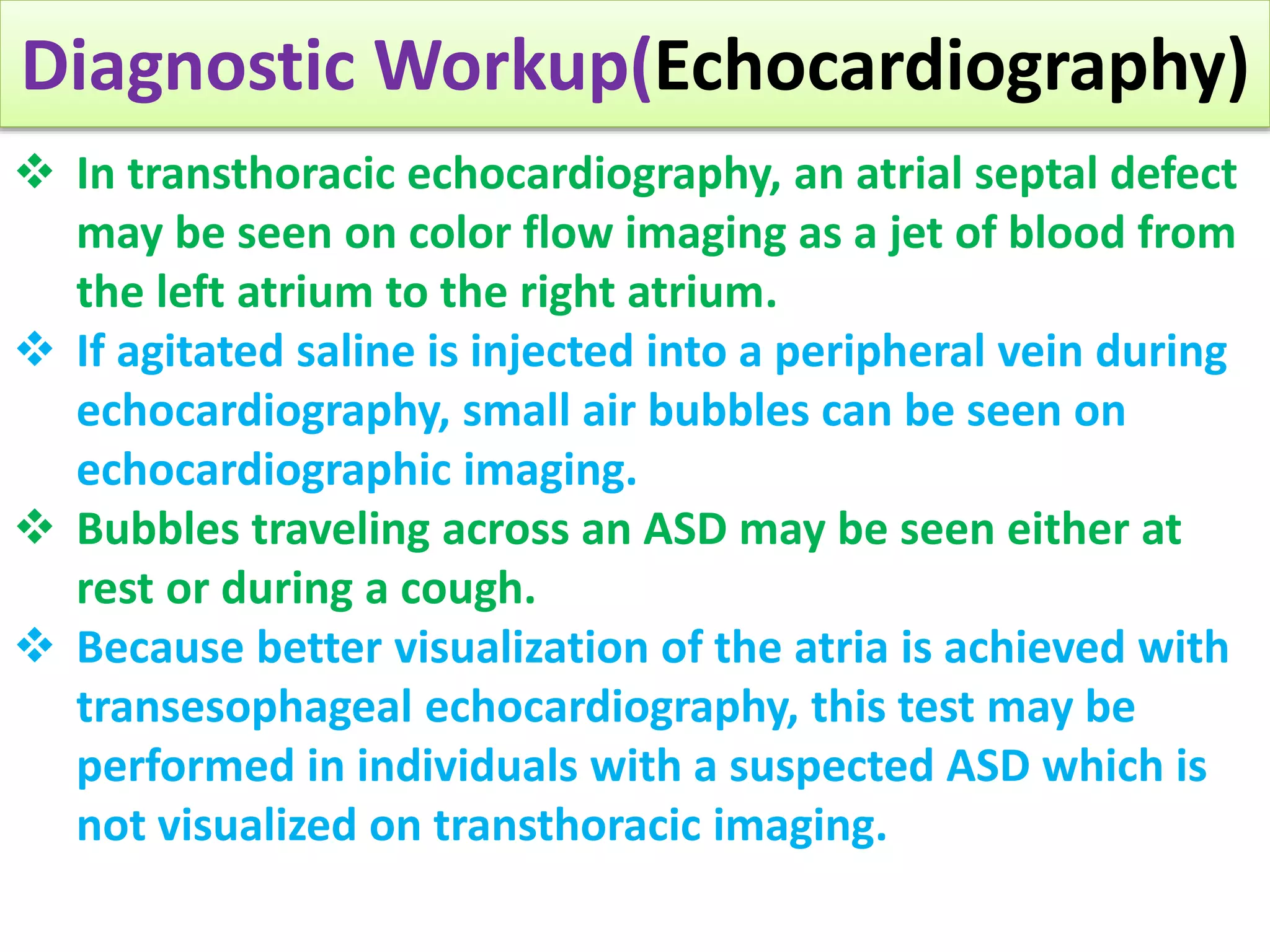 An approach to a patient with Atrial septal defect (ASD) | PPSX