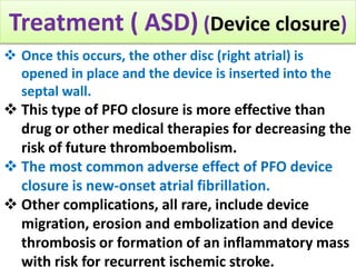 An approach to a patient with Atrial septal defect (ASD) | PPSX