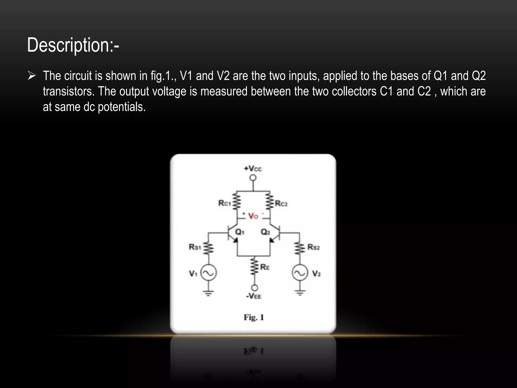 Dual Input Balanced Output diffrential amp by Ap | PPTX