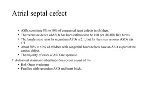 Congenital heart disease - ASD and VSD . | PPTX