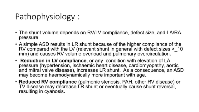 Atrial Septal Defects, Ventricular septal defects Assessment ...
