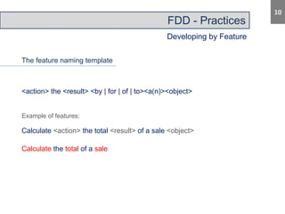 Feature driven development | PDF