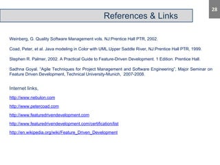 Feature driven development | PDF