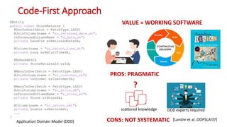 Code-First Model-Driven Engineering: On the Agile Adoption of MDE | PPT