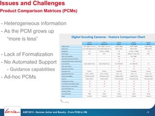 Product Comparison Matrix (PCM), Variability Modeling: The Wikipedia ...