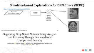 Simulator-based Explanation and Debugging of Hazard-triggering Events in DNN-based Safety ...