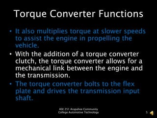 Ase 251 automatic transmission | PPTX