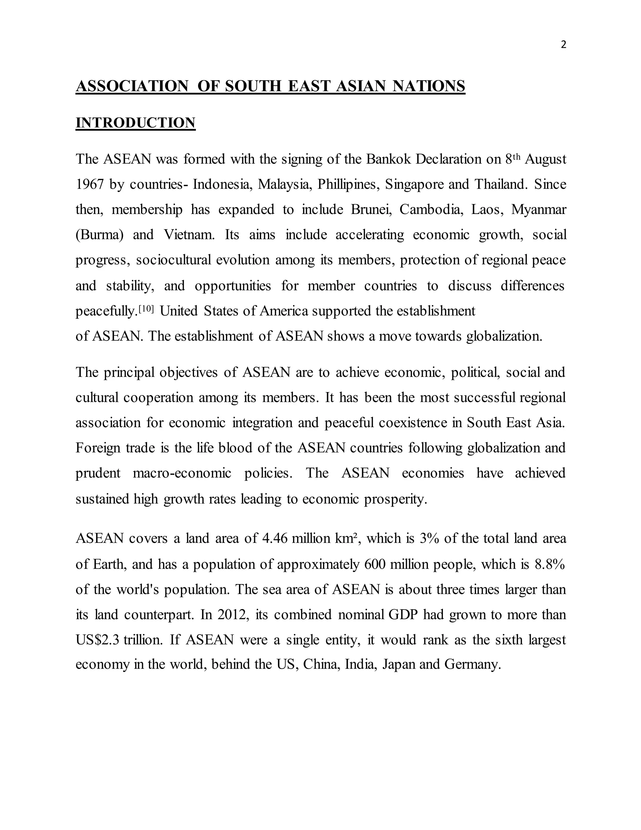 Asean | DOCX
