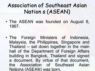 Association of Southeast Asian Nation (Contemporary World) | PDF