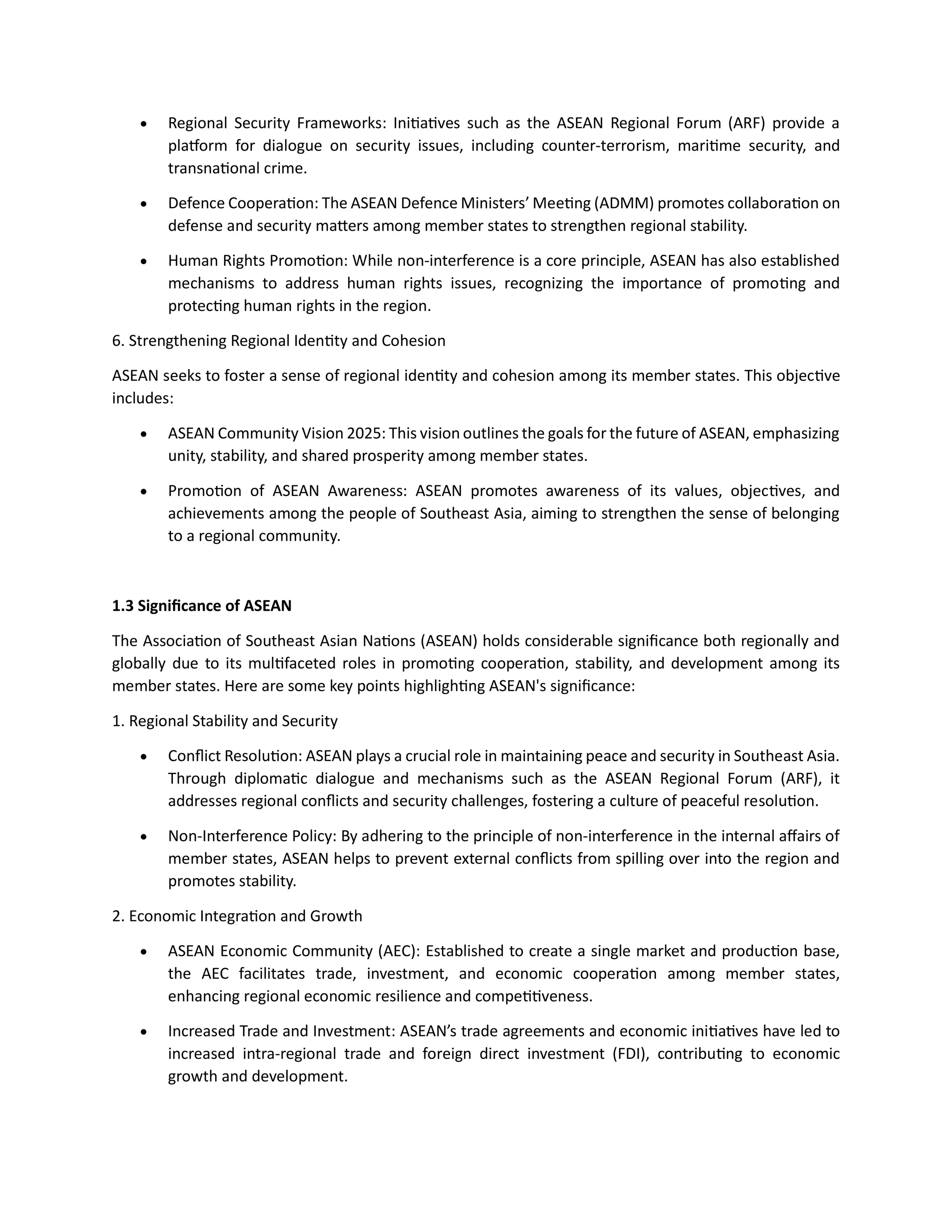 All about ASEAN Class 12 Political Science | PDF