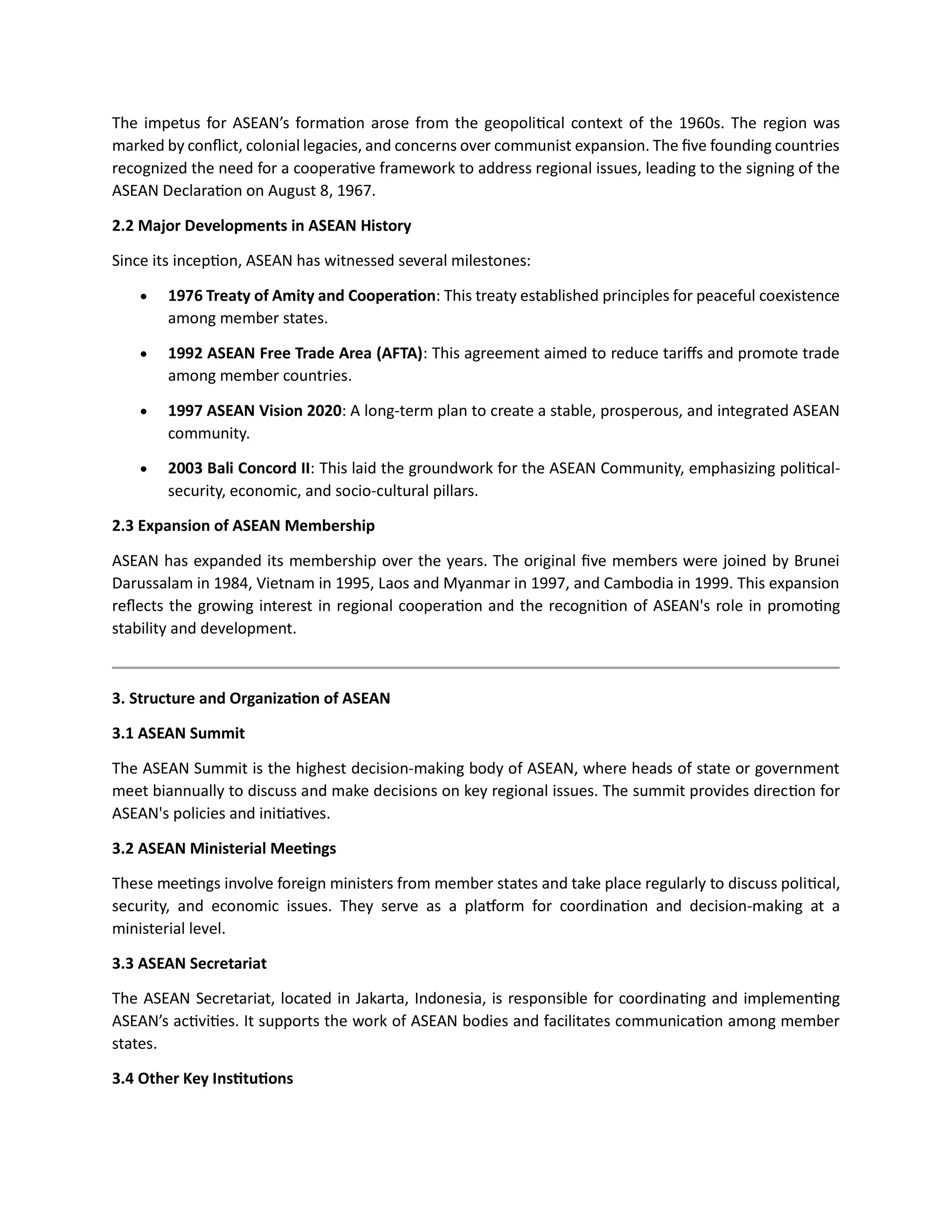 All about ASEAN Class 12 Political Science | PDF