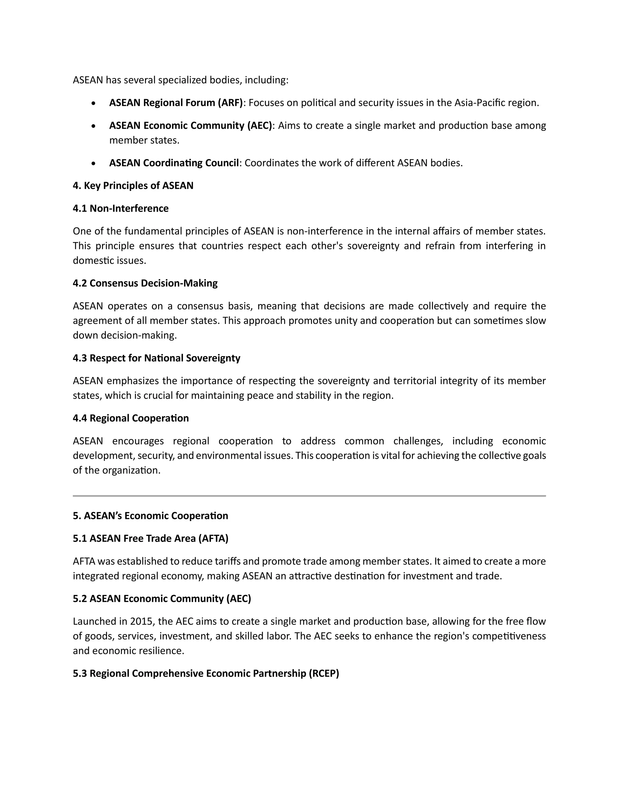 All about ASEAN Class 12 Political Science | PDF