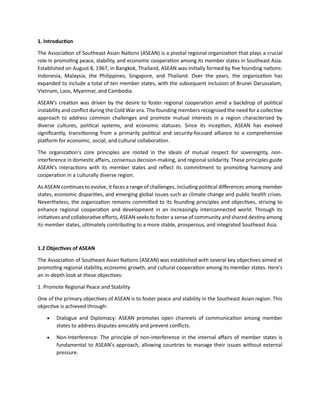 All about ASEAN Class 12 Political Science | PDF