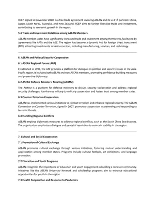 All about ASEAN Class 12 Political Science | PDF