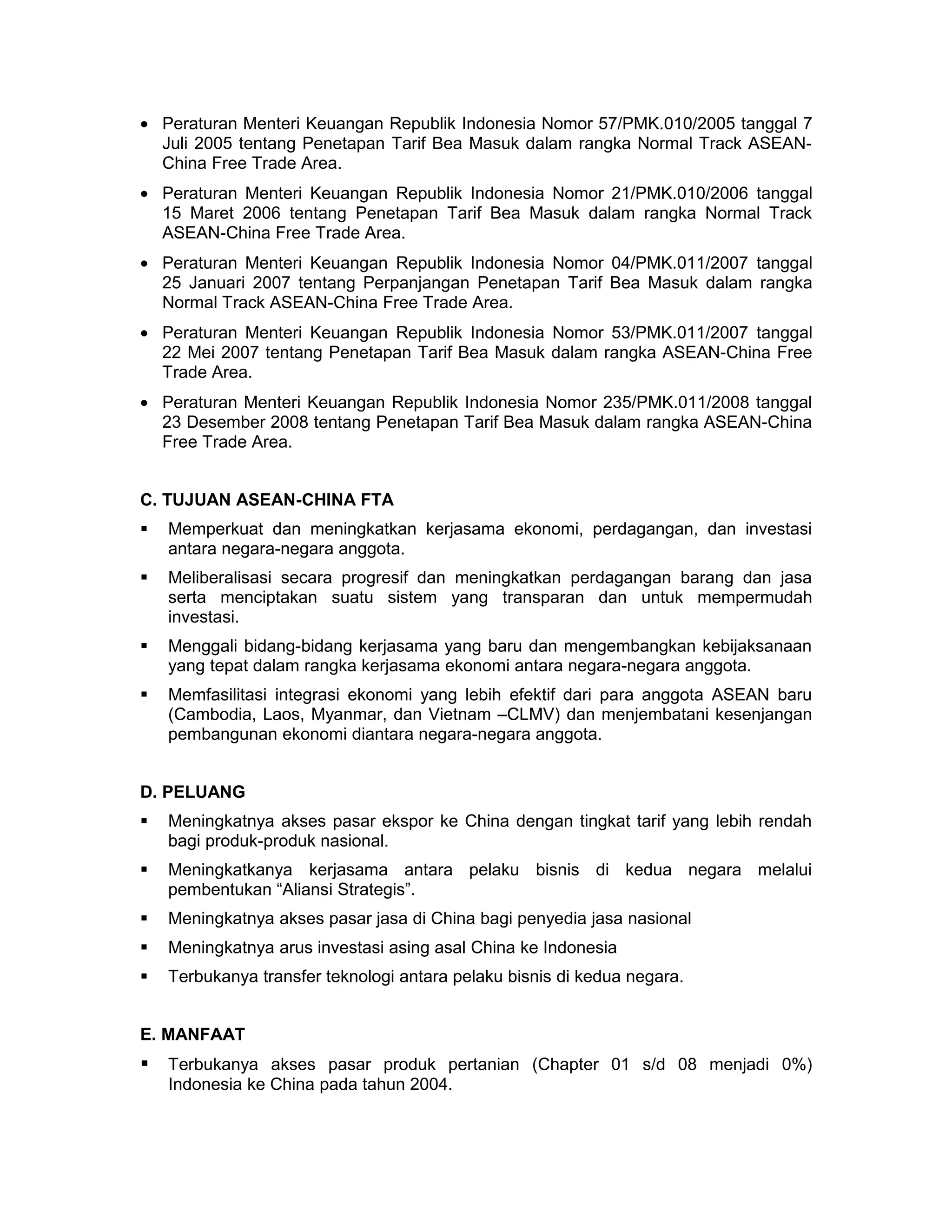 Asean china fta | PDF