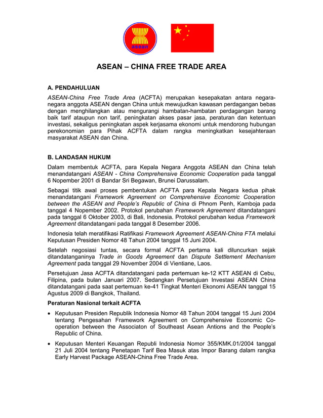 Asean china fta | PDF
