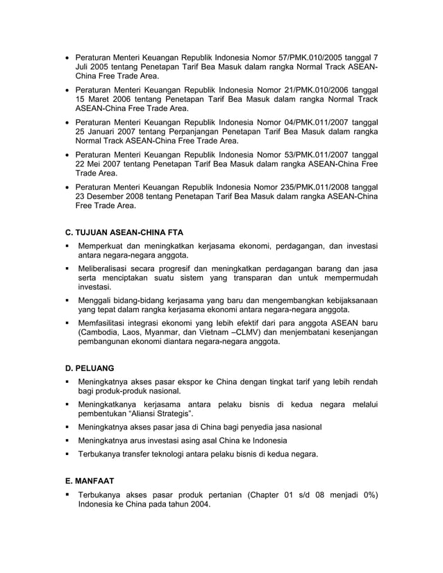 Asean china fta | PDF