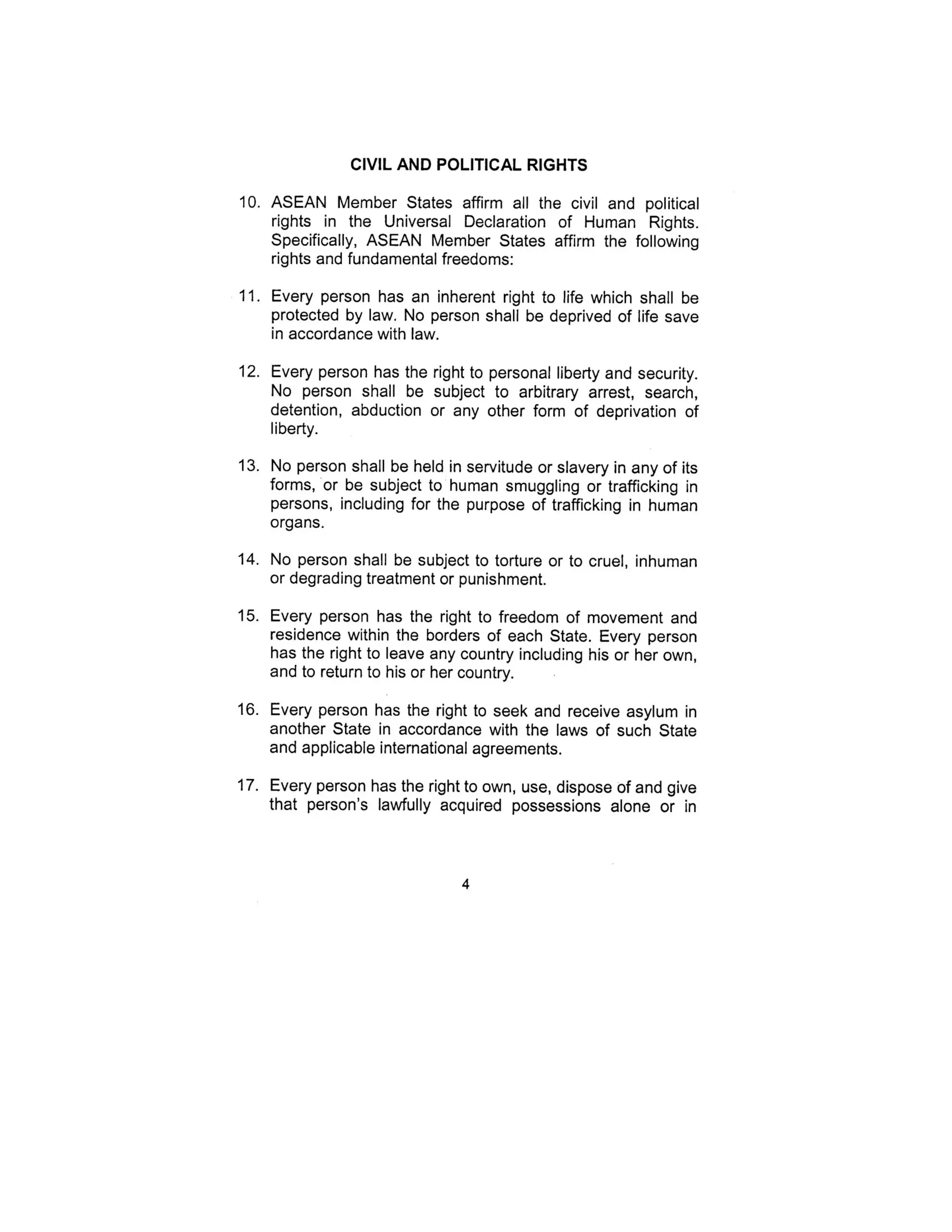 Asean human-rights-declaration | PDF