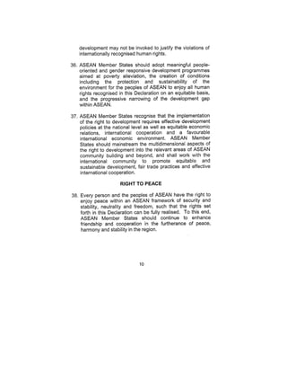 Asean human-rights-declaration | PDF