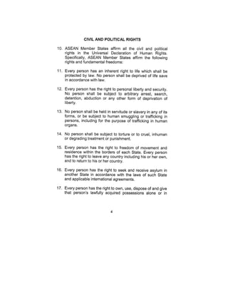 Asean human-rights-declaration | PDF